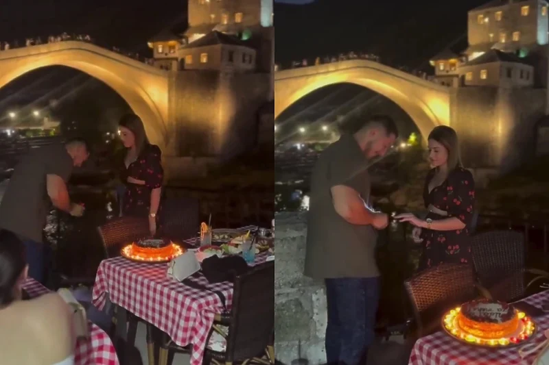 Prosidba iz Mostara hit je na internetu: Zaručnici je bilo jako ...